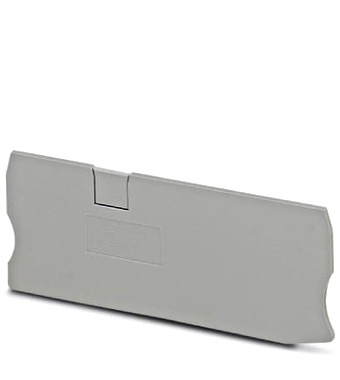 Krajnja pločica D-ST 16-TWIN
End cover, length: 107,8 mm, width: 2,2 mm, color: grey