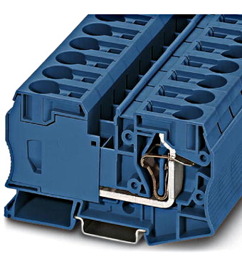 Prolazna stezaljka ST 35 plava
Spring-cage-connection, cross section: 2,5 mm² - 35 mm², AWG: 14 - 2, width: 16 mm, blue, NS 35/7,5, NS 35/15