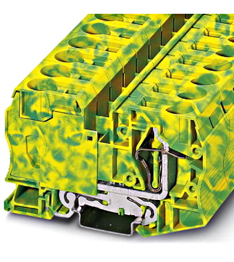 Stezaljka (klema) za uzemljenje ST 35-PE
Spring-cage-connection, cross section: 2,5 mm² - 35 mm², AWG: 14 - 2, width: 16 mm, green-yellow, NS 35/7,5, NS 35/15