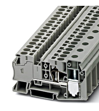 Potencijalno zbirna stezaljka (klema) na šraf STU 35/ 4X10
Spring-cage-connection, 0,2 mm² - 10 mm², AWG: 24 - 8, width: 16,2 mm, color: grey, mounting type: NS 35/7,5, NS 35/15