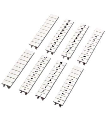 Traka sa brojevima ZB 8, uzastipni brojevi 11-20
Strip, white, snap into tall marker groove, for terminal width: 8.2 mm, lettering field: 10.5 x 8.15 mm