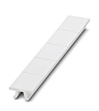 Traka sa brojevima flat ZB 15, blanko
Strip, white, snap into tall marker groove, for terminal width: 15 mm, lettering field: 15 x 10.5 mm