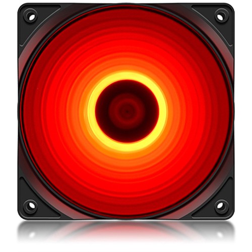 Deepcool Case Fans - RF 120 R Hydro Bearing 1300 RPM+10%, Red LED, 3-pin | RF120R