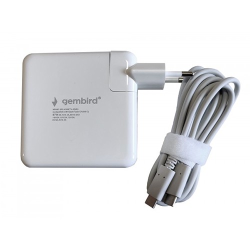 Gembird Laptop charger TJ-354B Apple Type-C/USB-C MacBook 87W-20,2V-4.3A, USB Type-C | NPA87-202-4300