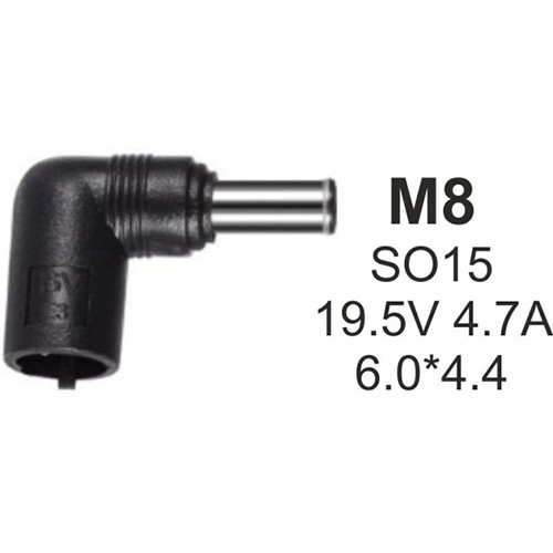 Gembird Connector M8 Pin - 6.0x4.4mm - 90W-19.5V-4.7A | NPC-SO15 (M8)