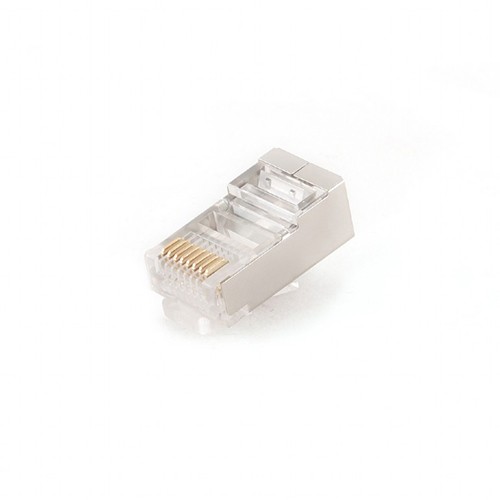 Gembird Shielded modular plug 30u″ gold plated, for shielded LAN cables (FTP, SFTP) 100 pcs per polybag | PLUG5SP/100