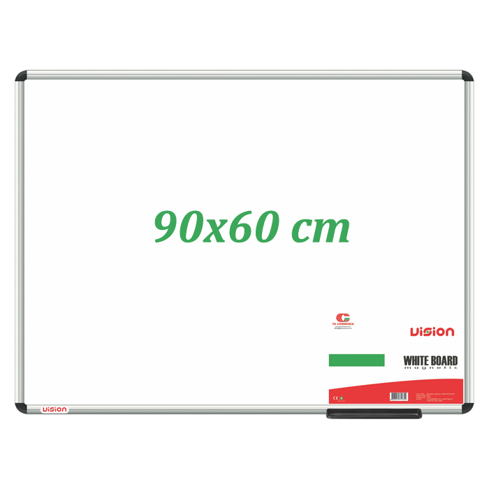 Bela magnetna tabla 90×60 cm VISION