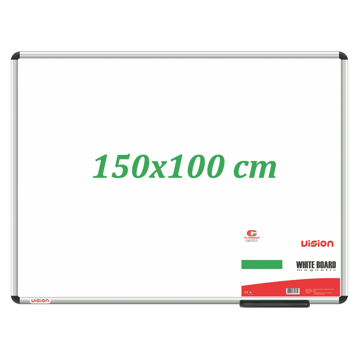 Bela magnetna tabla 150×100 cm VISION