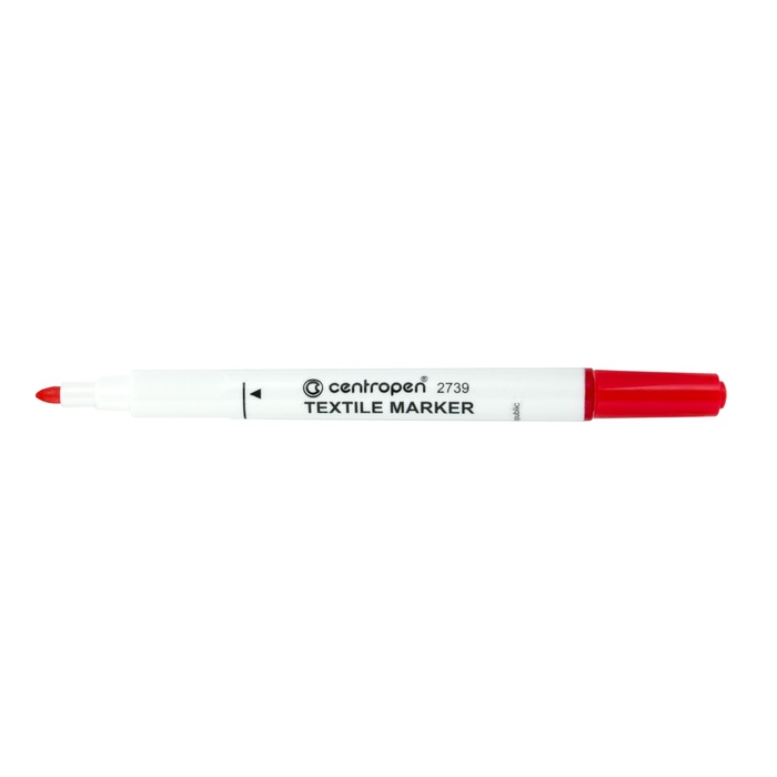 Flomaster Centropen 2739/01 crveni za tekstil