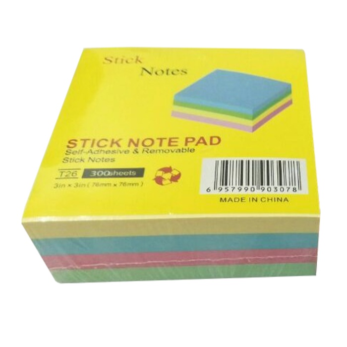 Notes samolepljivi kocka 1/300 4 boje pastel