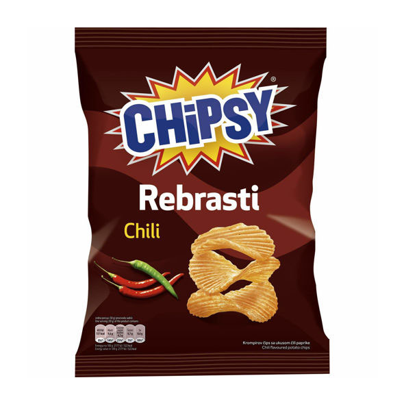 Chipsy chili rebrasti 150g