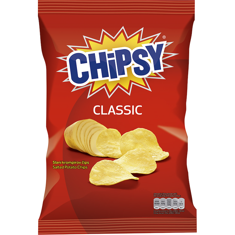 Cips Chipsy slani 90g