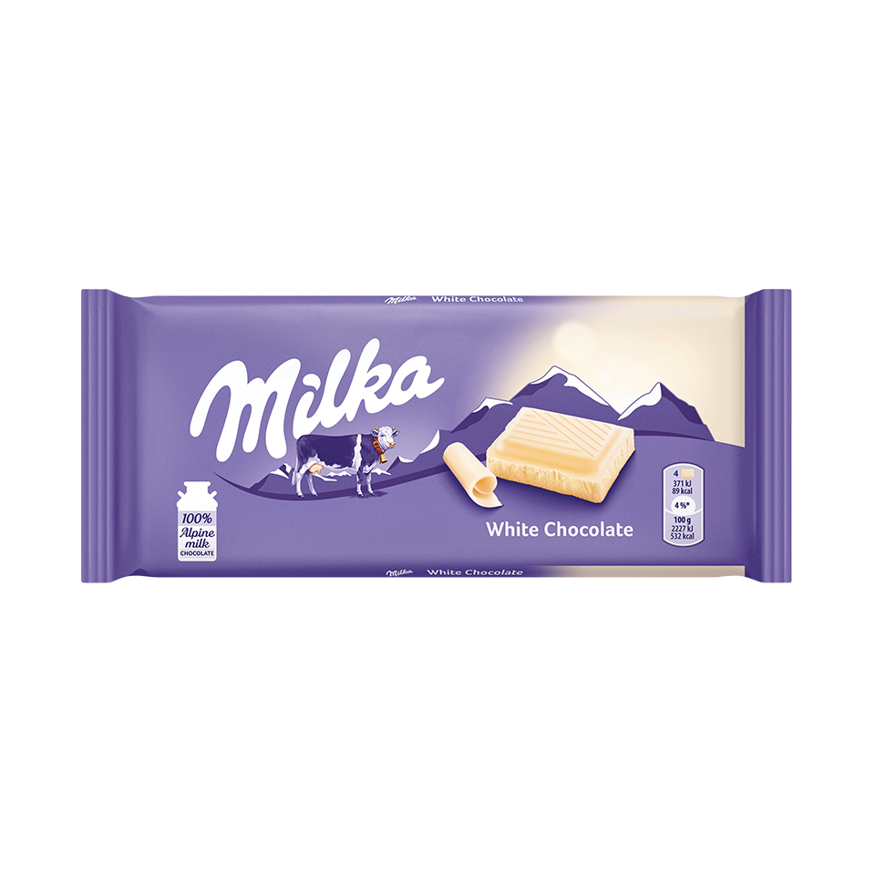 Cokolada bela Milka White 100g
