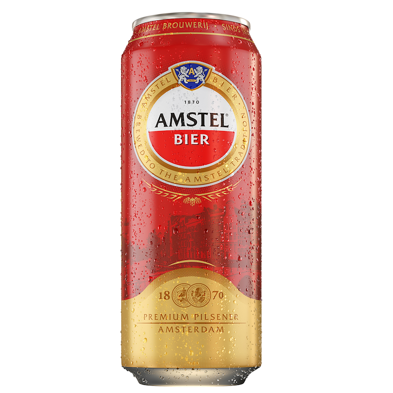 Pivo svetlo Amstel limenka 0,5l