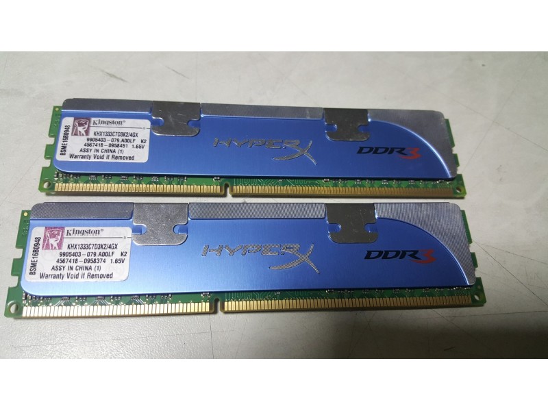 2x2gb kingston HyperX 1333mhz ispravne