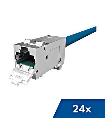 PERFORMANCE LINE-RJ45 modul, Cat.6a 10Gb STP, 4PPoE 100W, 24
(SFB), pakovanje od 24 komada