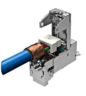 FixLink RJ45 modul oklopljen, cat.6a, AWG 24-22, pak: 24
PVP, CKFAK001