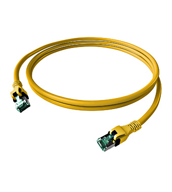 Patch RJ45, PushPull, Cat.6a STP 10Gb, LS0H, 1.0m, žuti
PUSH PULL