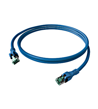 Patch RJ45, PushPull, Cat.6a STP 10Gb, LS0H, 1.0m, plavi
PUSH PULL