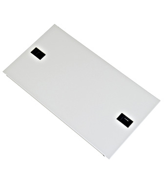 19" Slepi panel 6HU, montaža snap-in, metalni, RAL7035
6U