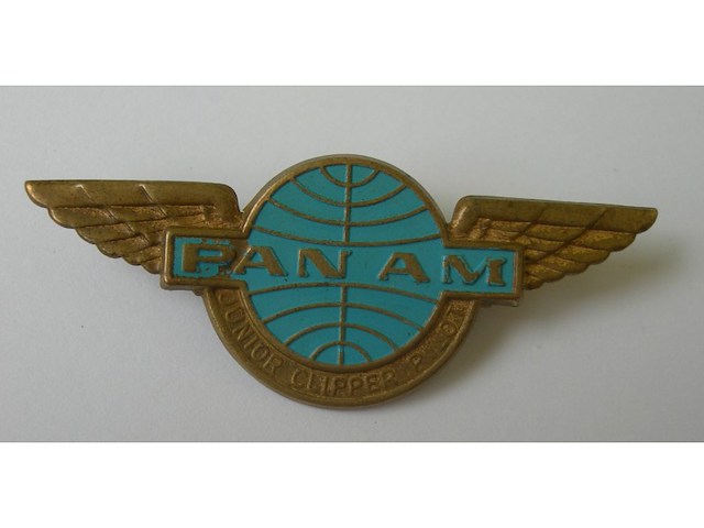 PAN AM, Junior Clipper Pilot - značka na kopču