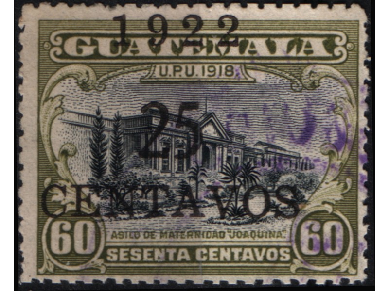 kt454m mar1922 Guatemala Mi171a(-o-) 1/5