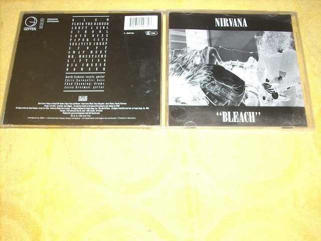 Nirvana – Bleach CD Geffen Europe 1989.