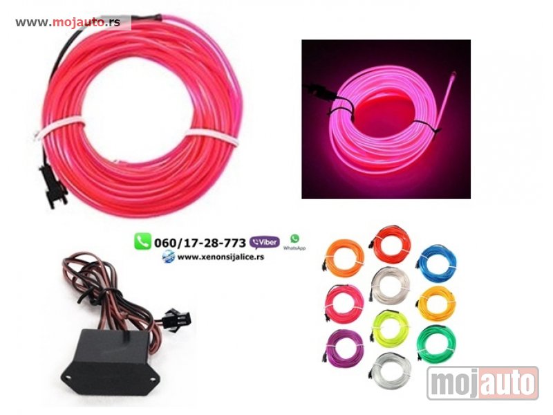 Led ambijentalna traka set 2m roza