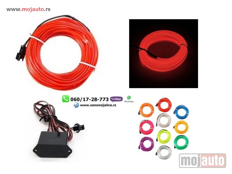 Led ambijentalna traka set 2m crvena