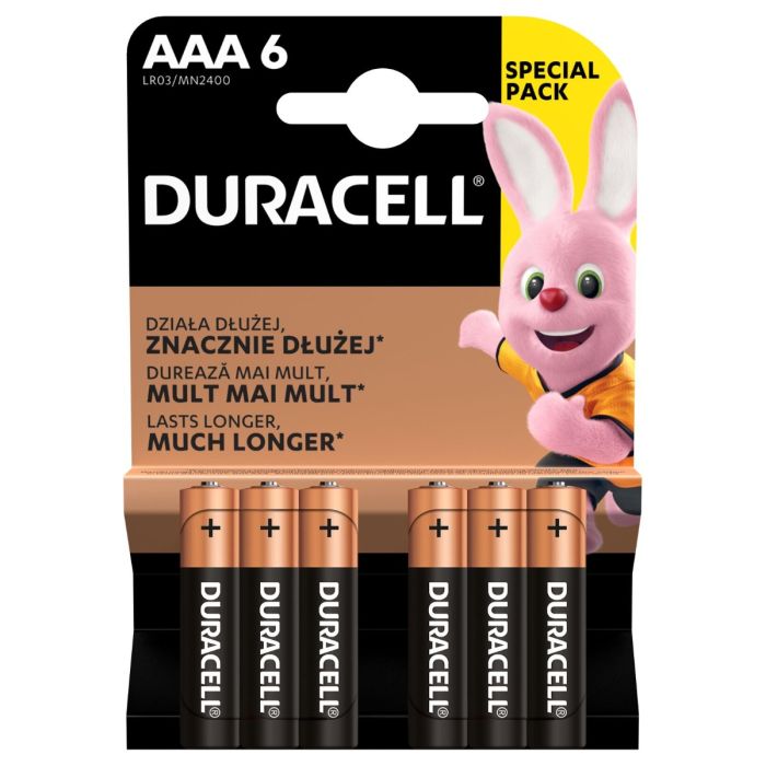 Duracell LR03 AAA 1,5V Alkalne baterije 6 komada u pakovanju