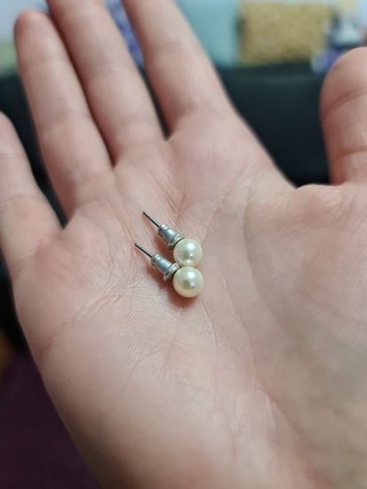 Biser minđuše prečnika 6mm