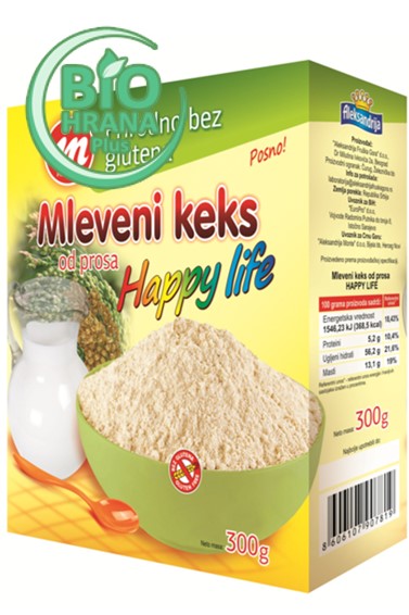 Keks mleveni od prosa bez glutena 300g