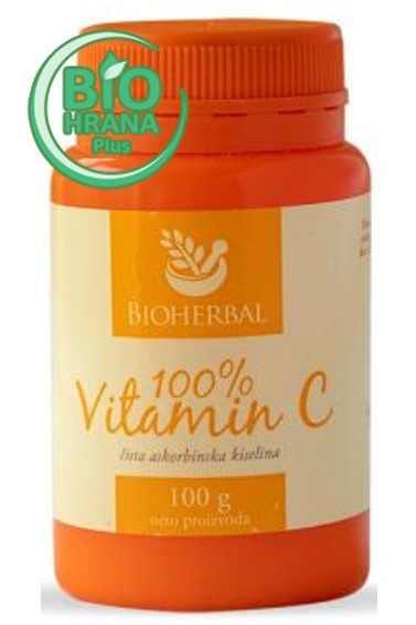 Vitamin C u prahu 100 gr Bioherbal