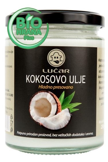 Kokosovo ulje hl.ceđeno 250g -Lucar