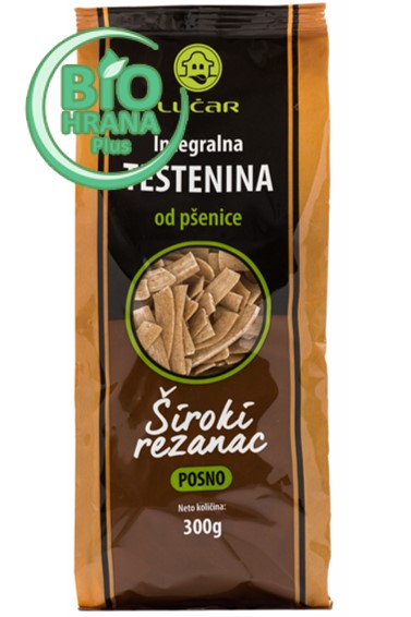 Pšenicni široki rezanac integralni 300gr -Lucar