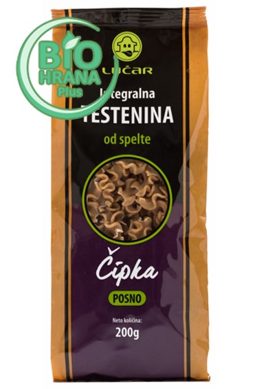 Speltina integralna testenina čipka 200gr -Lucar