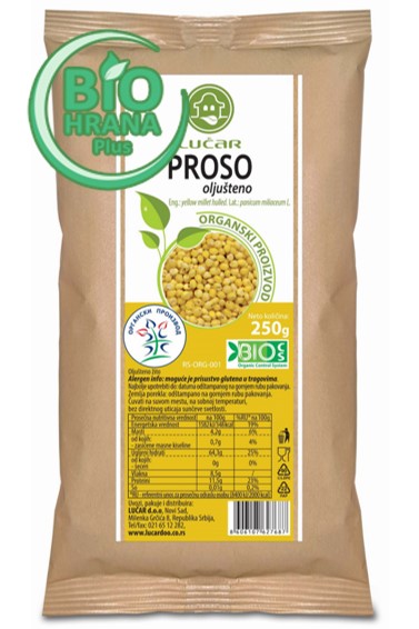 Proso oljušteno organik 250g - Lučar