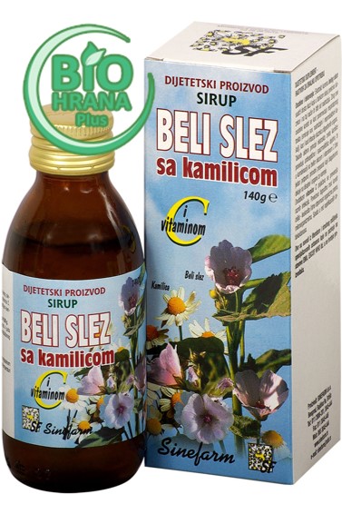 Sirup belog sleza sa vit. C 140ml Sinefarm