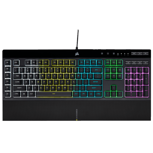 CORSAIR Žična tastatura K55 RGB PRO (Crna) US