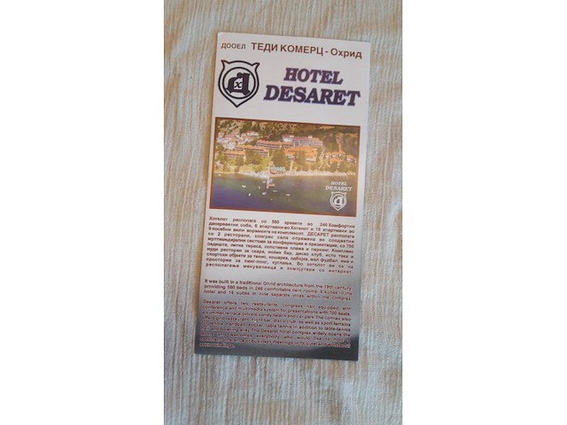 OHRID HOTEL DESARET PROSPEKT