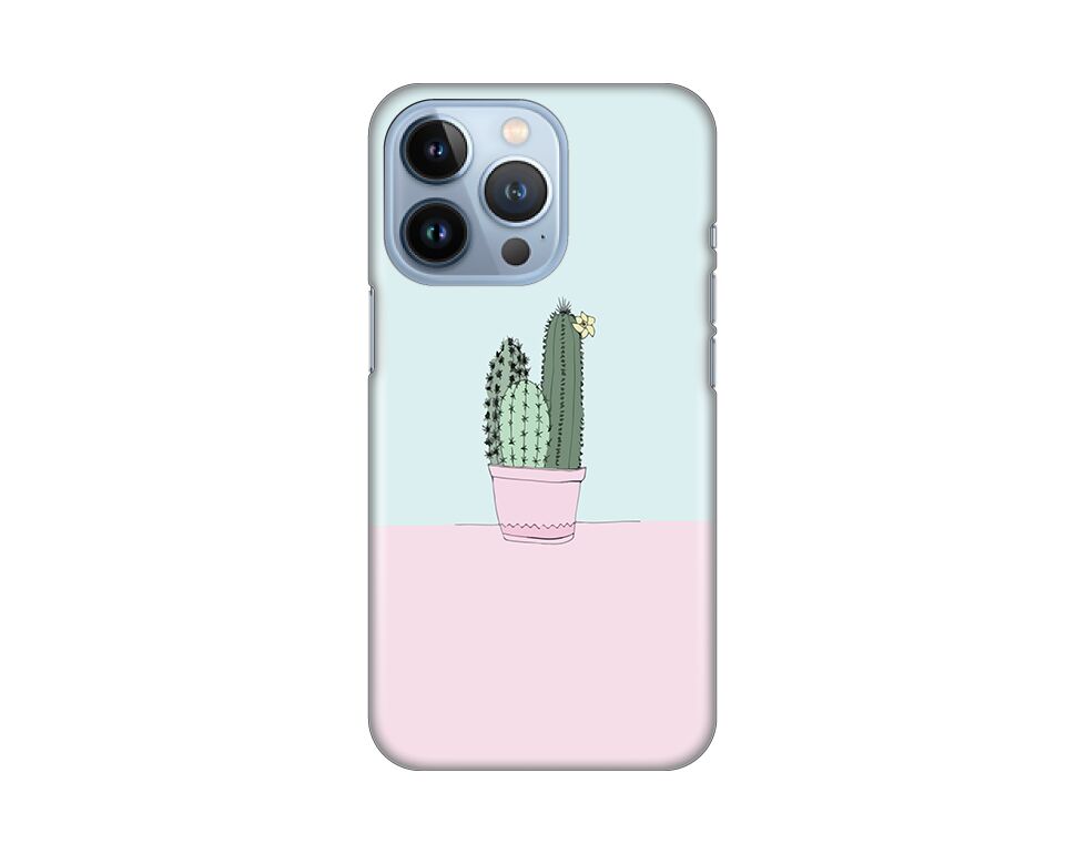 Silikonska futrola PRINT - iPhone 13 Pro Cactus