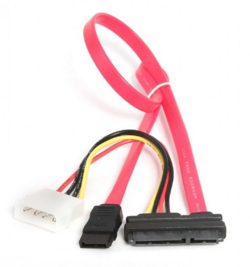 SATA III data and power combo cable, 35cm , Gembird CC-SATA-C1