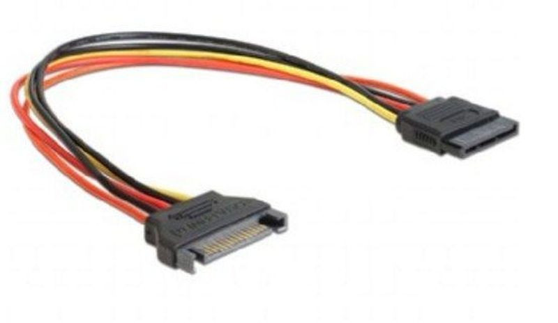 SATA power extention cable 0.3 m, Gembird CC-SATA-PSY