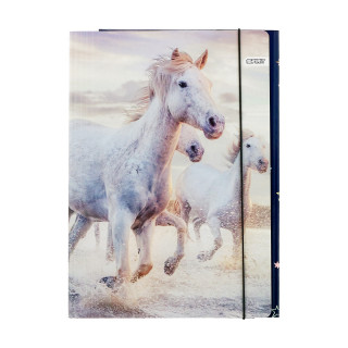 Fascikla Kartonska sa Gumom A4 "Magical Horse" 600g, Ljubičasta