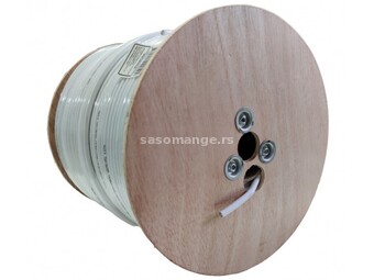 KABL-COAX-RG6/300 * white (X553) koaksialni kabl RG6 bez konektora, conductivity18%,6.5mm,300m 3721