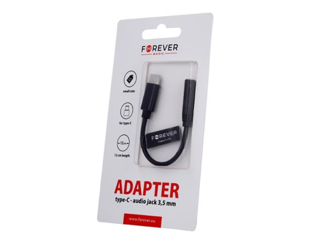 Forever audio adapter, USB-C / 3,5mm
