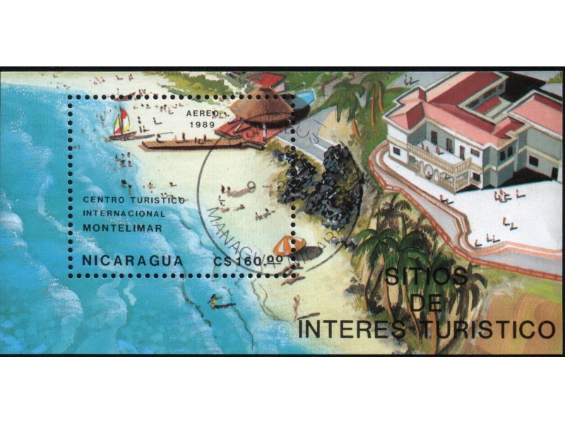 kt455gy 1989 Nicaragua MiBl182-2933(-o-)