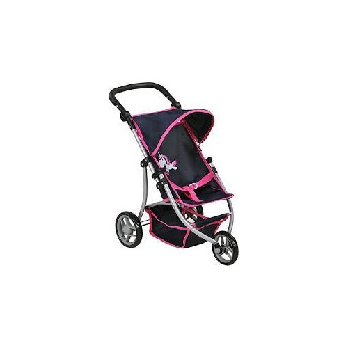 Kolica za lutke Jogger Lio Unicorn PLAVA 59 x 35.5 x 63.5 cm