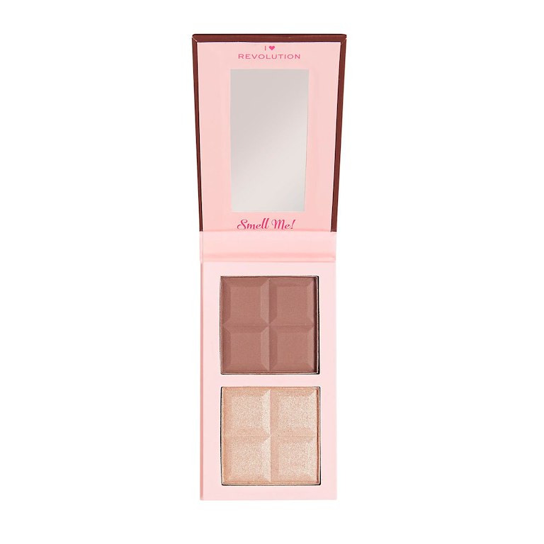 Paleta za konturisanje i hajlajt I HEART REVOLUTION Chocolate Contour Bar Light 9g