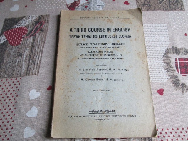 A THIRD COURSE IN ENGLISH